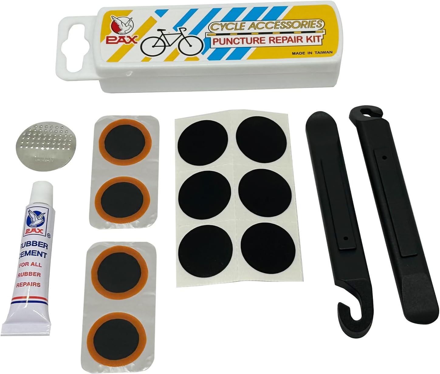 Amazon.com: PAX 14Pcs Bike Inner Tube Patch Kits with 7cc Rubber Cement ...