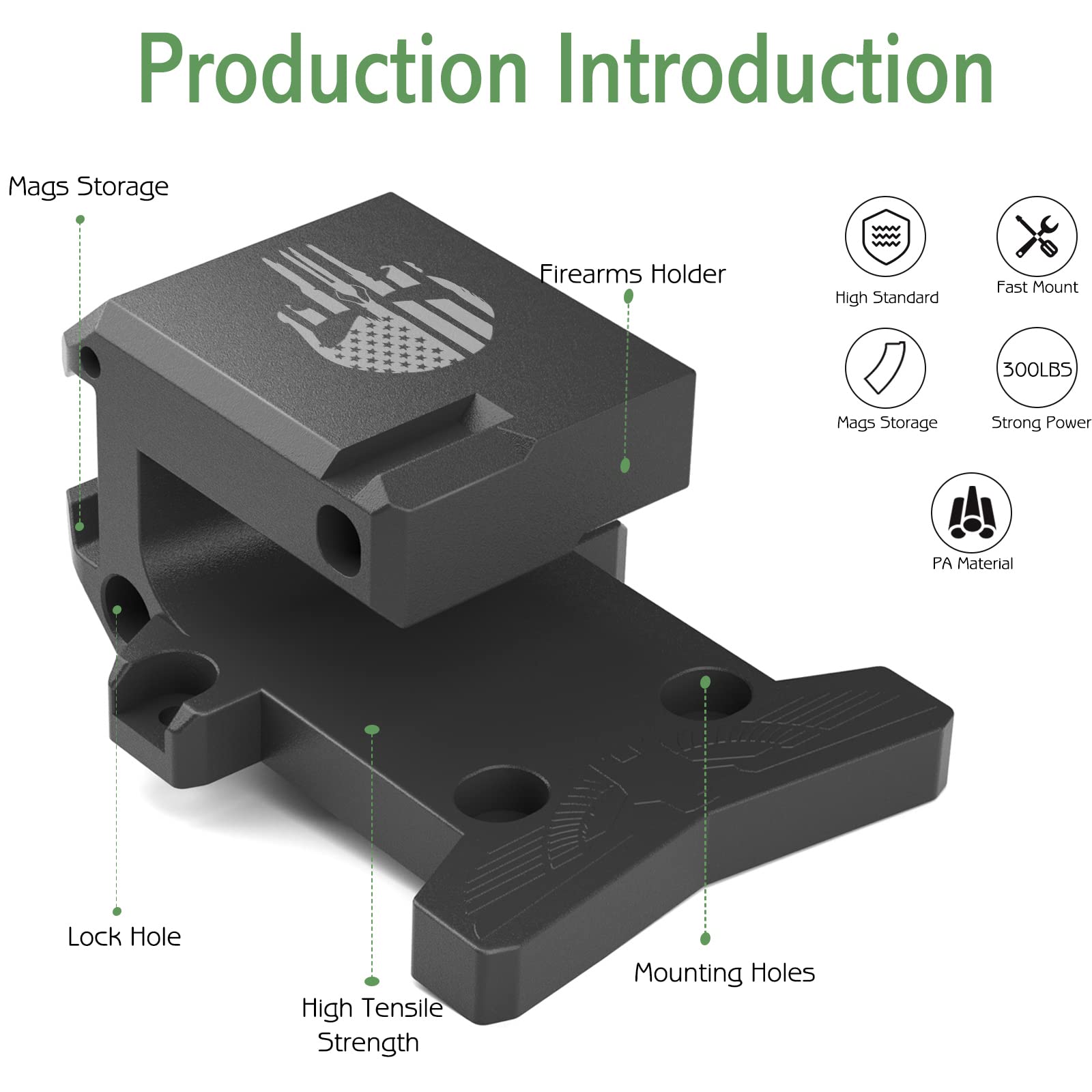 Snapklik.com : Aoanoko 4-Pack AR15 Wall Mount, AR Gun Wall Mount For ...