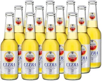 Kit c/ 12 unid. Cerv Amstel Ultra Lager Puro Malte S Glut 275Ml ...