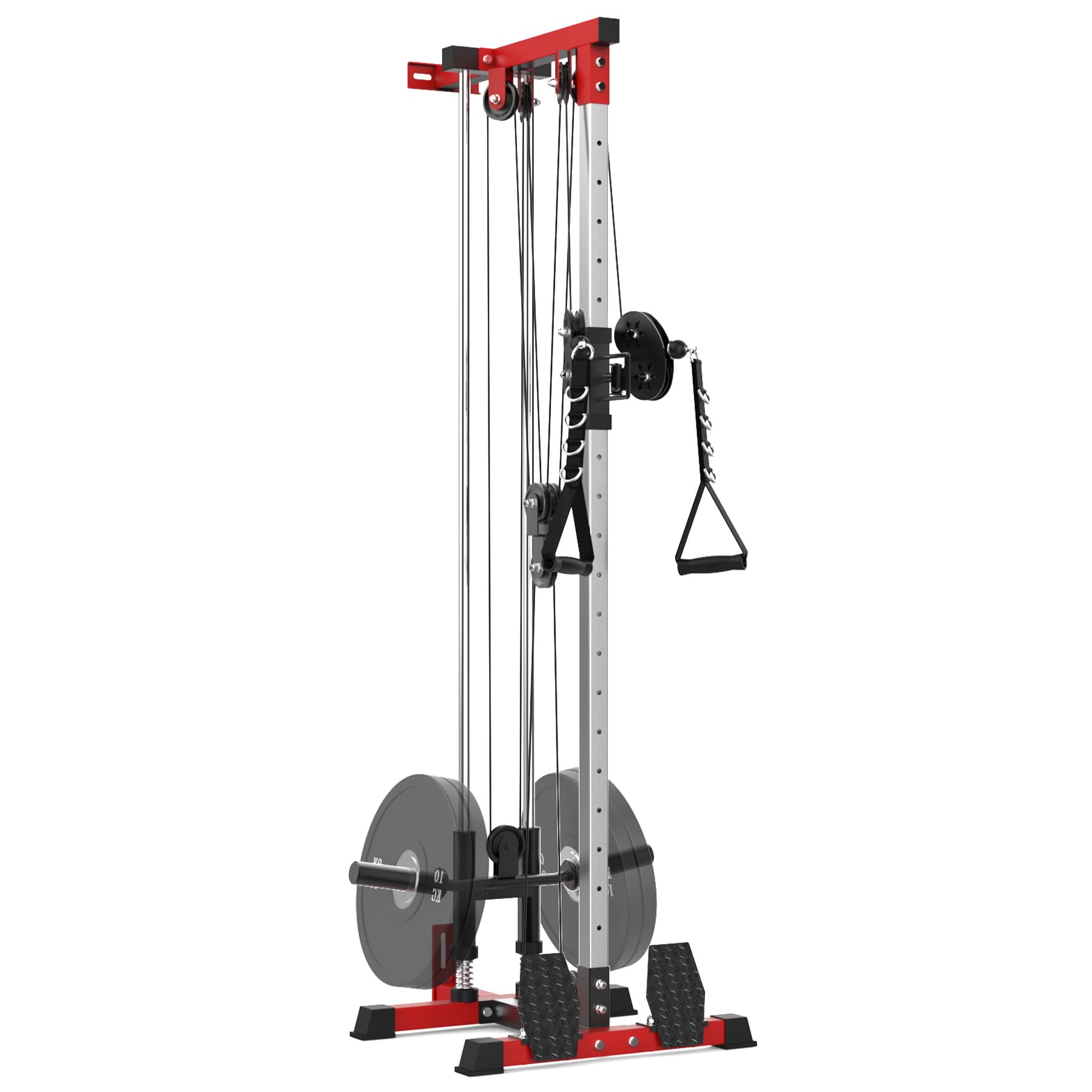 LAT Pulldown Machine LAT Cable Machine and Pulley Station Workout Gym ...