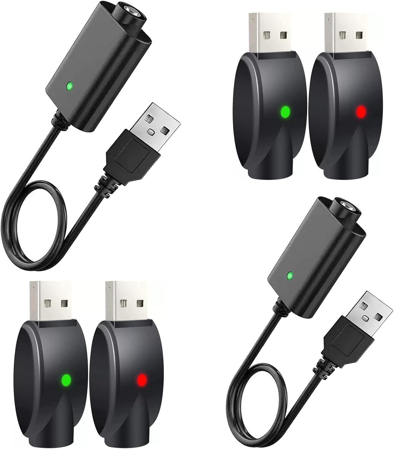 Amazon.com: Smart USB Charger Cable with LED Indicator, 6 Pack ...