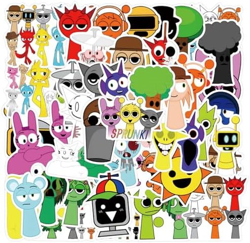 Amazon.com: 100 Pcs Sprunk Stickers Set Popular Game Stickers for Kids ...