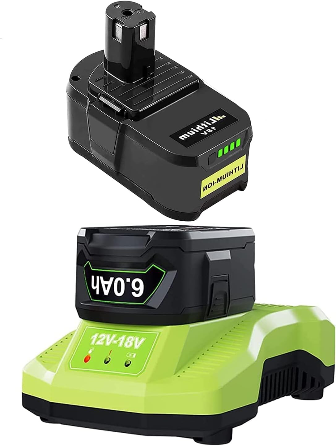 RYOBI RC18115-120 18V ONE+ Lithium+ 2.0Ah Battery & 1.5A Charger Kit ...