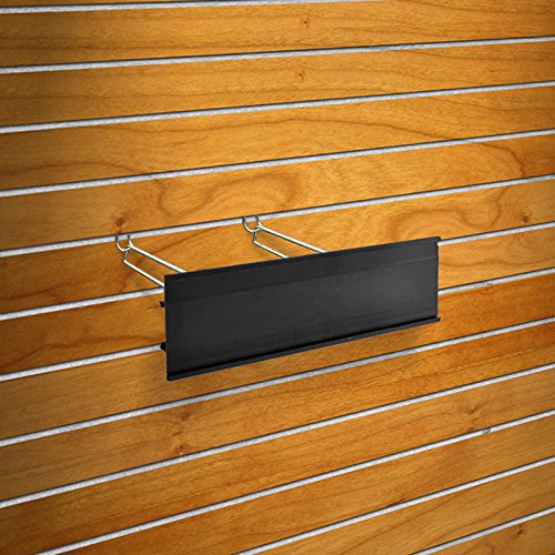 Amazon.com: Plastic Extended Graphic Sign Holder in Black 4H x 12L ...