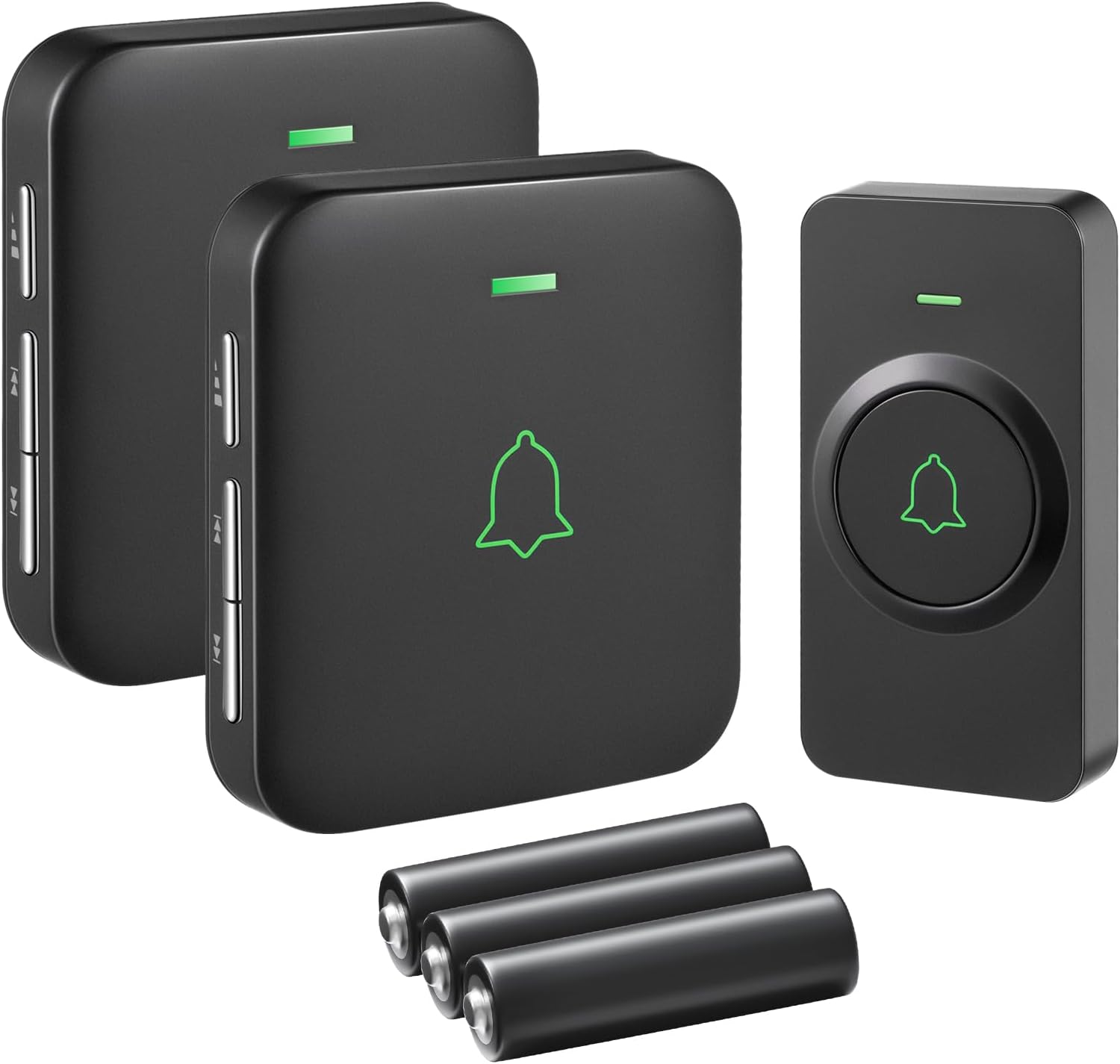 AVANTEK Doorbell Wireless Cordless with 2 Portable Receivers Battery ...