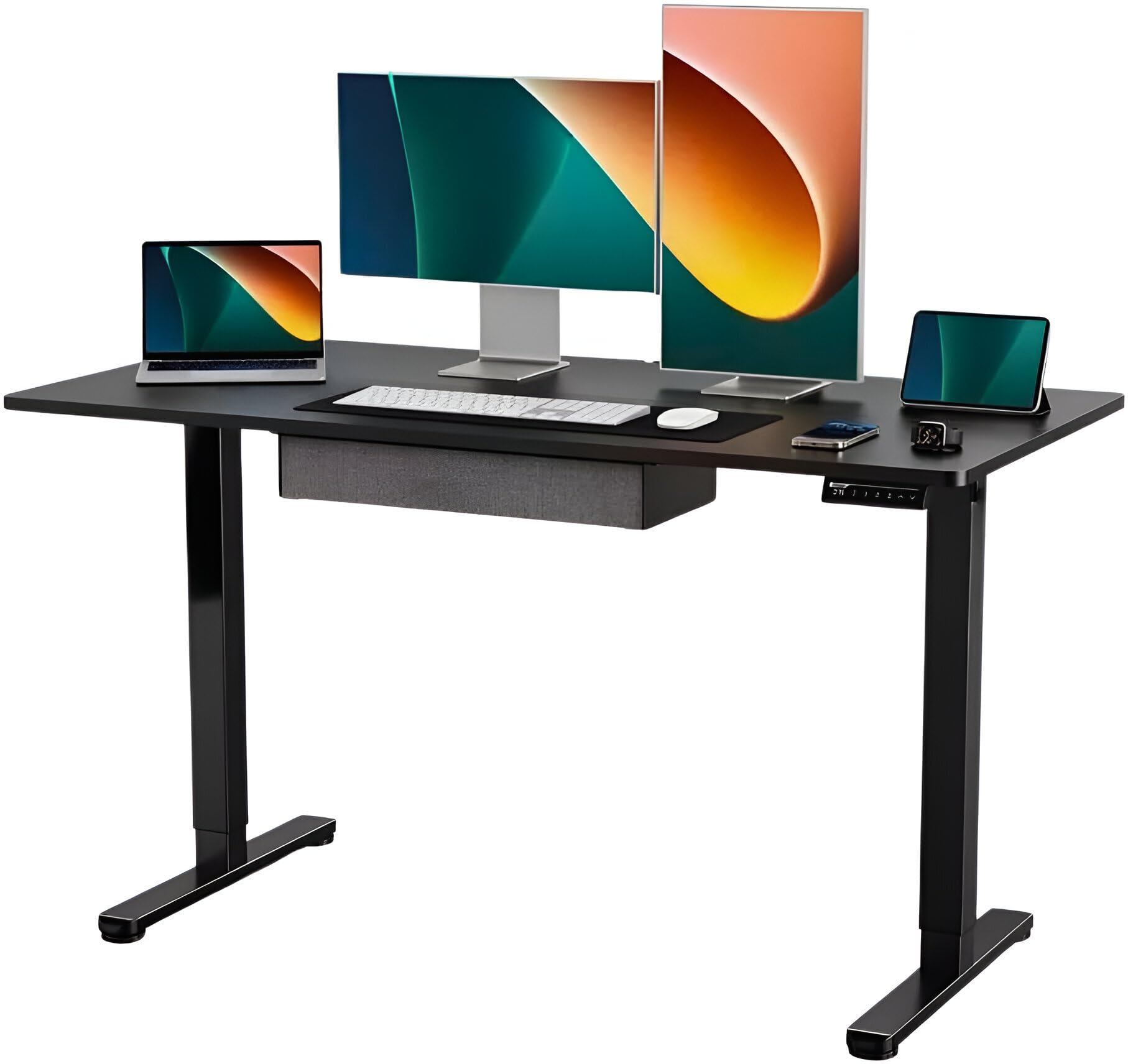 ONEHOME | Escritorio Elevable Minimalista Electrico con Cajón Extraible ...