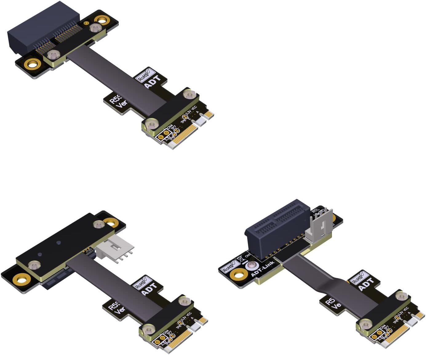 Amazon.com: ADT-Link M.2 Key A.E. to PCIe x4 Extension Cable for PCIe ...