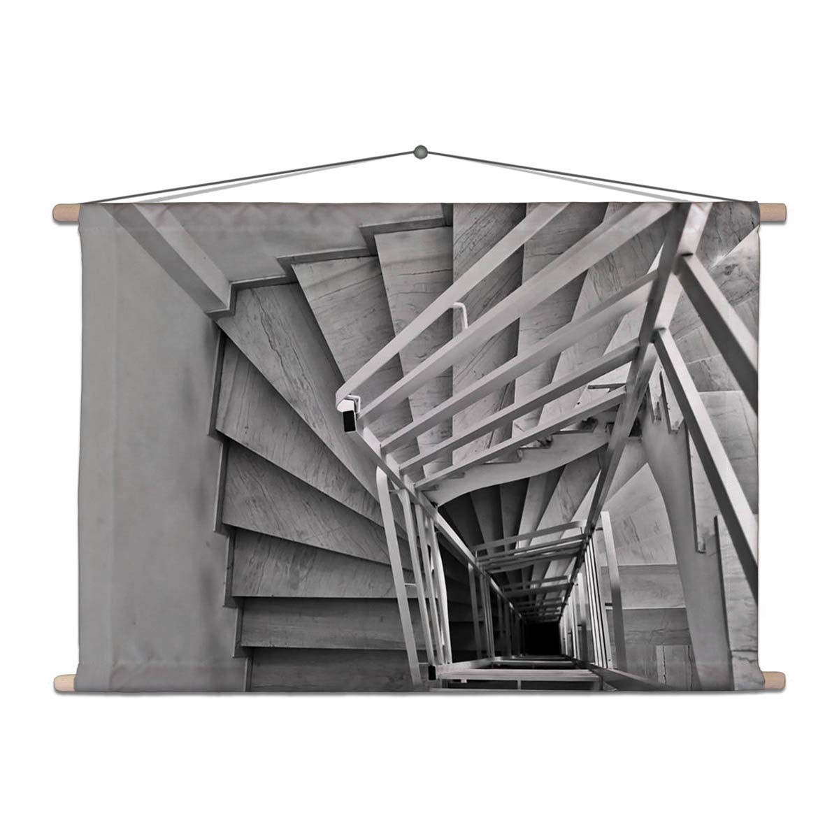 Buy ArtzFolio Interior Staircase Canvas Fabric Painting Tapestry ...