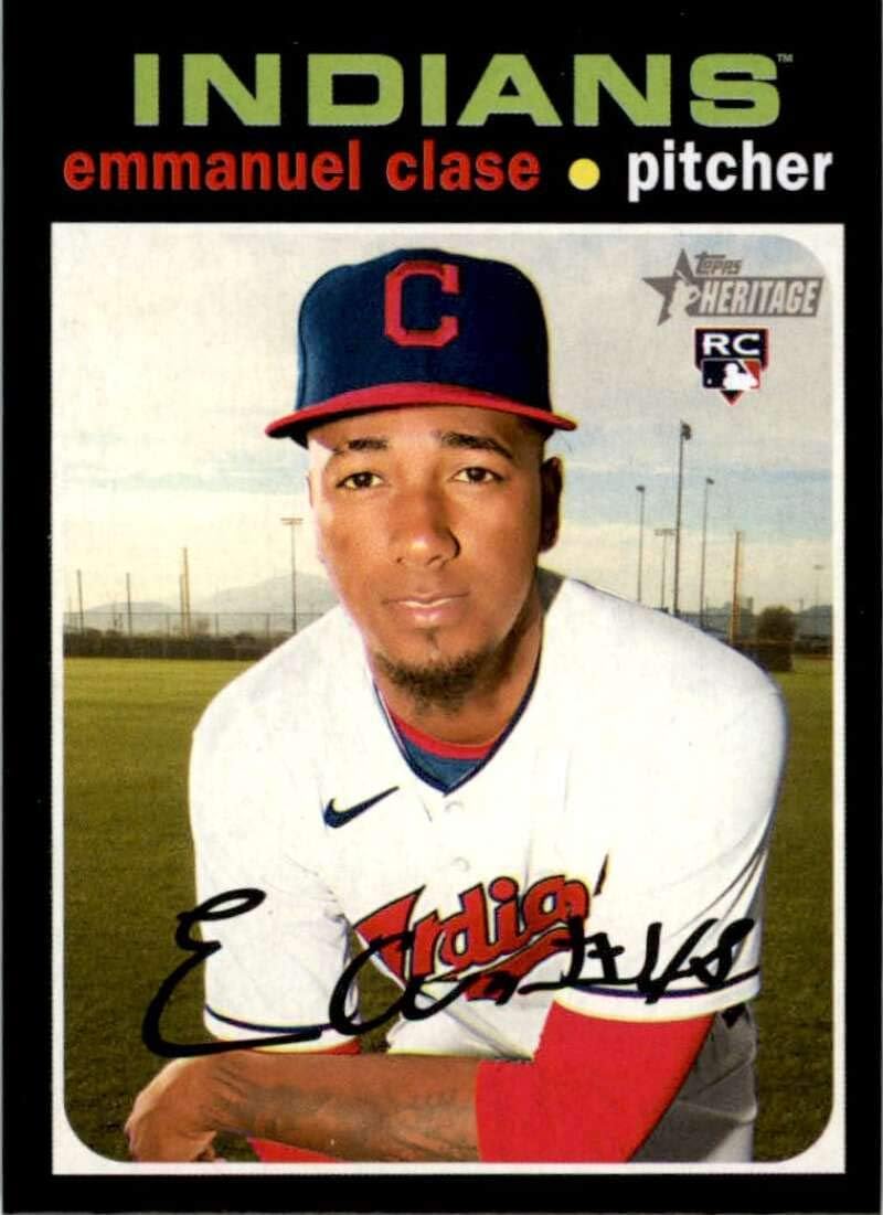 Amazon.com: 2020 Topps Heritage High Number #602 Emmanuel Clase NM-MT ...