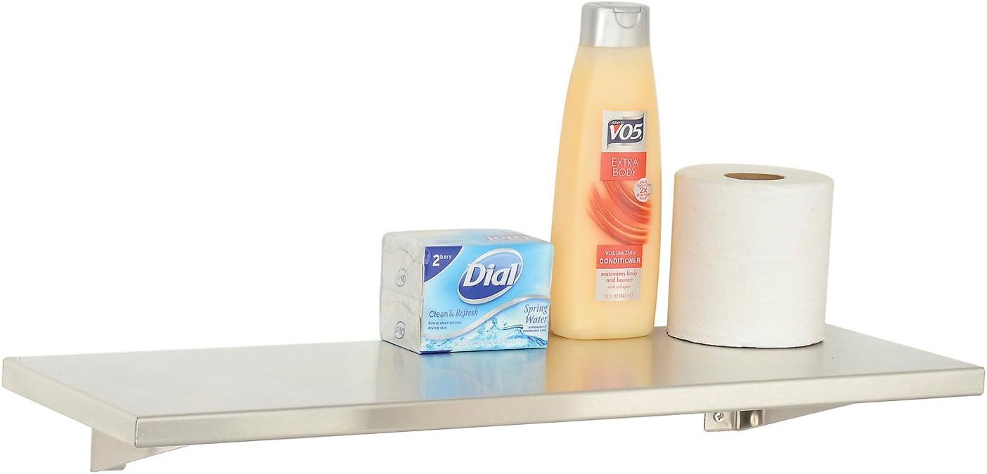 Amazon.com: Bobrick B298x24, Stainless Steel Shelf, 24"W x 8"D : Home ...