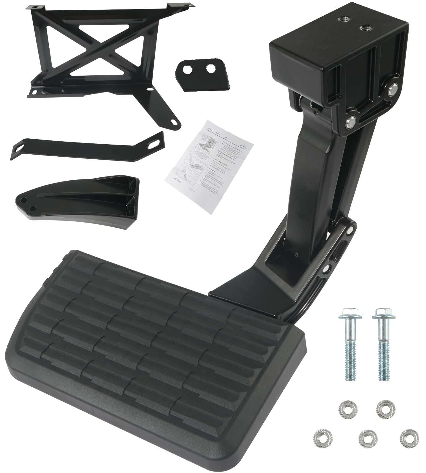 Snapklik.com : CYTROBE Rear Truck Bed Step, Folding Retractable Bumper ...