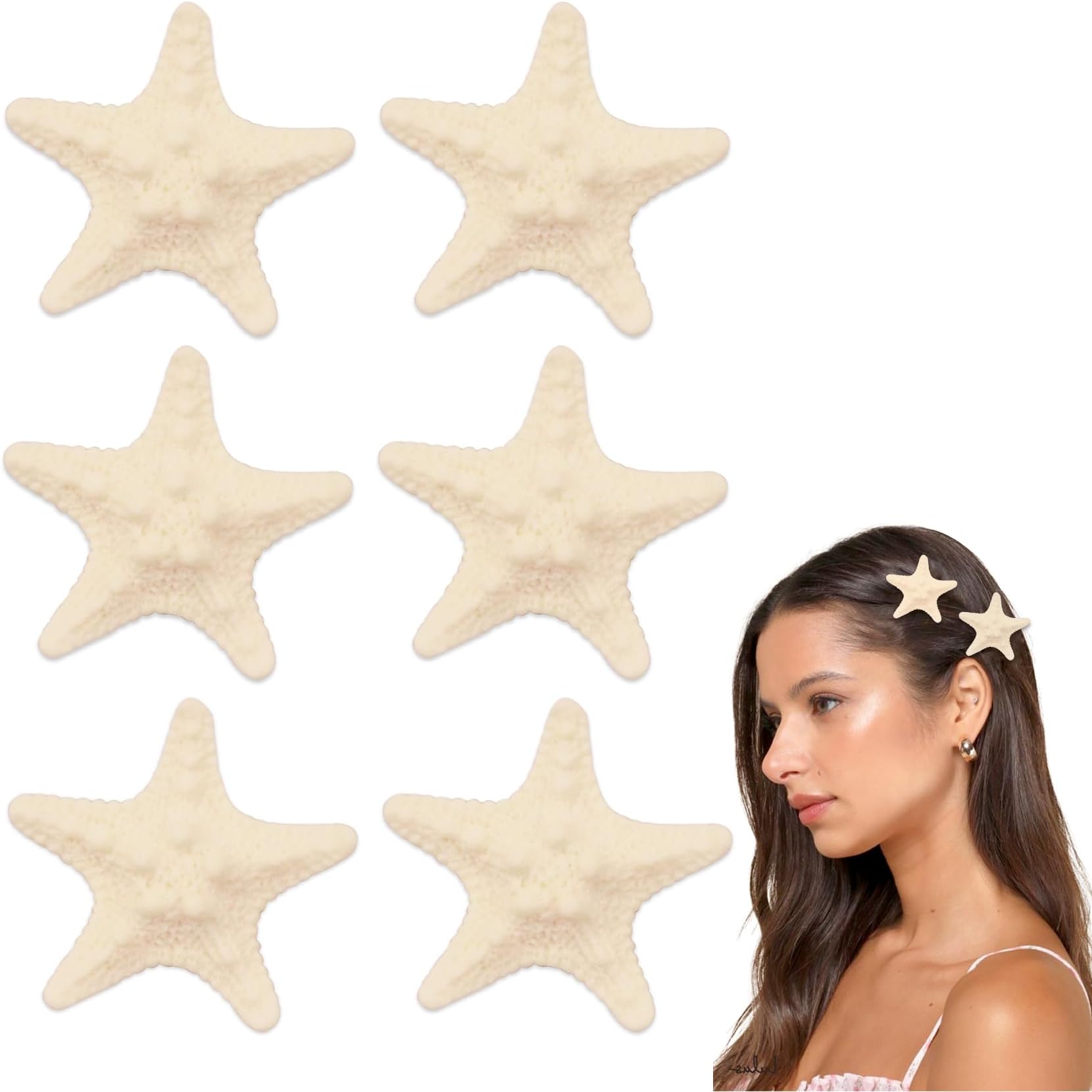 Amazon.com : Yilloog 18 Pcs Starfish Hair Clips Mermaid Accessories ...