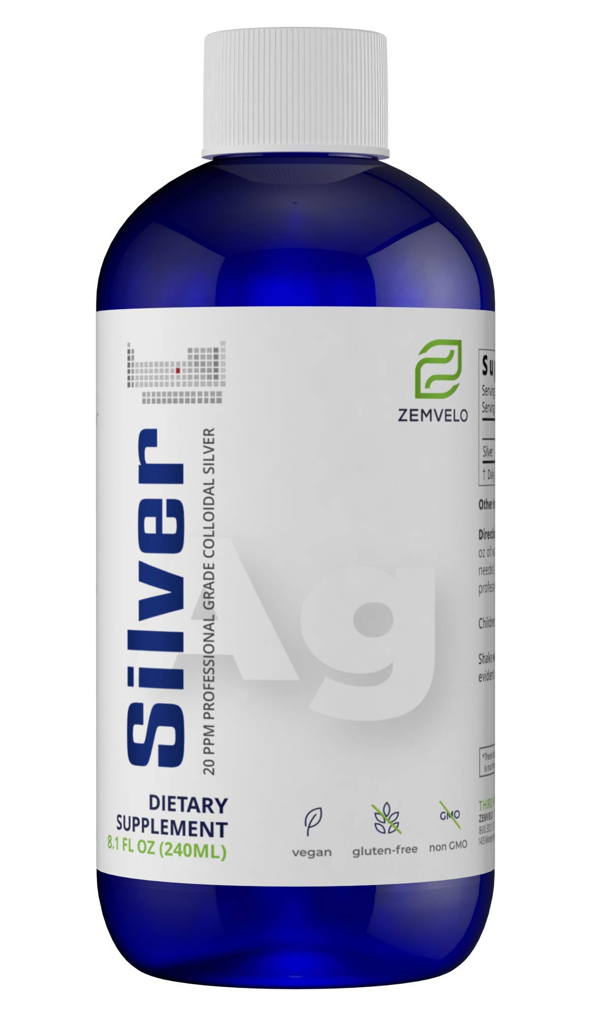 Amazon.com: Liquid Ionic Silver Supplement | Natural Inflammatory ...