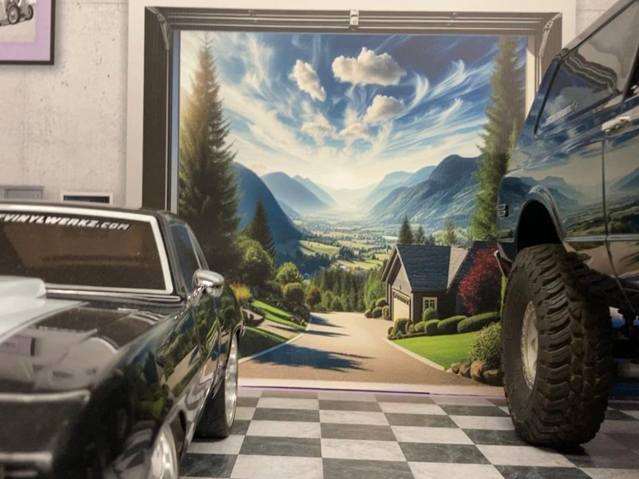 Amazon.com : Generic 1/10 Scale RC Scale Garage Walls/Diorama/backdrop ...