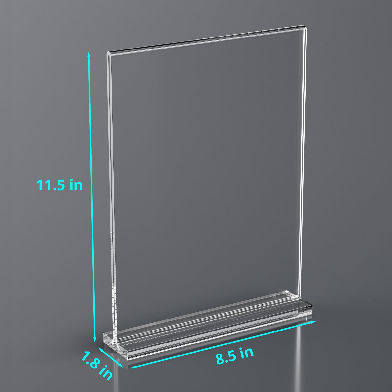 Snapklik.com : 85x11 Sign Holder Acrylic: Clear Display Stand For ...