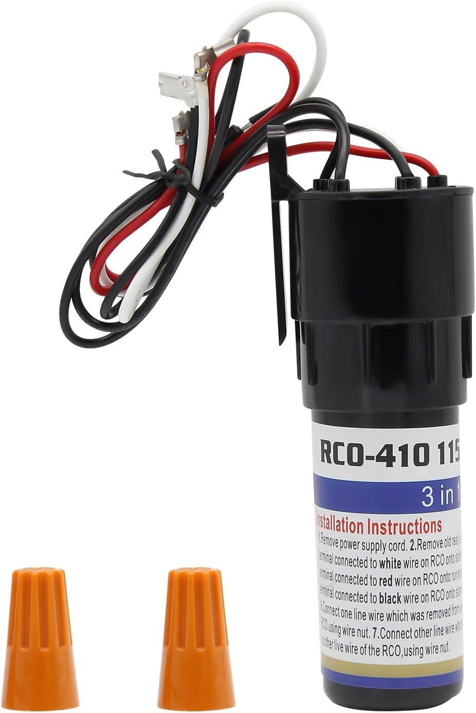 Amazon.com: Brlyeeanze RCO410 3 in 1 Hard Start Capacitor Kit for ...