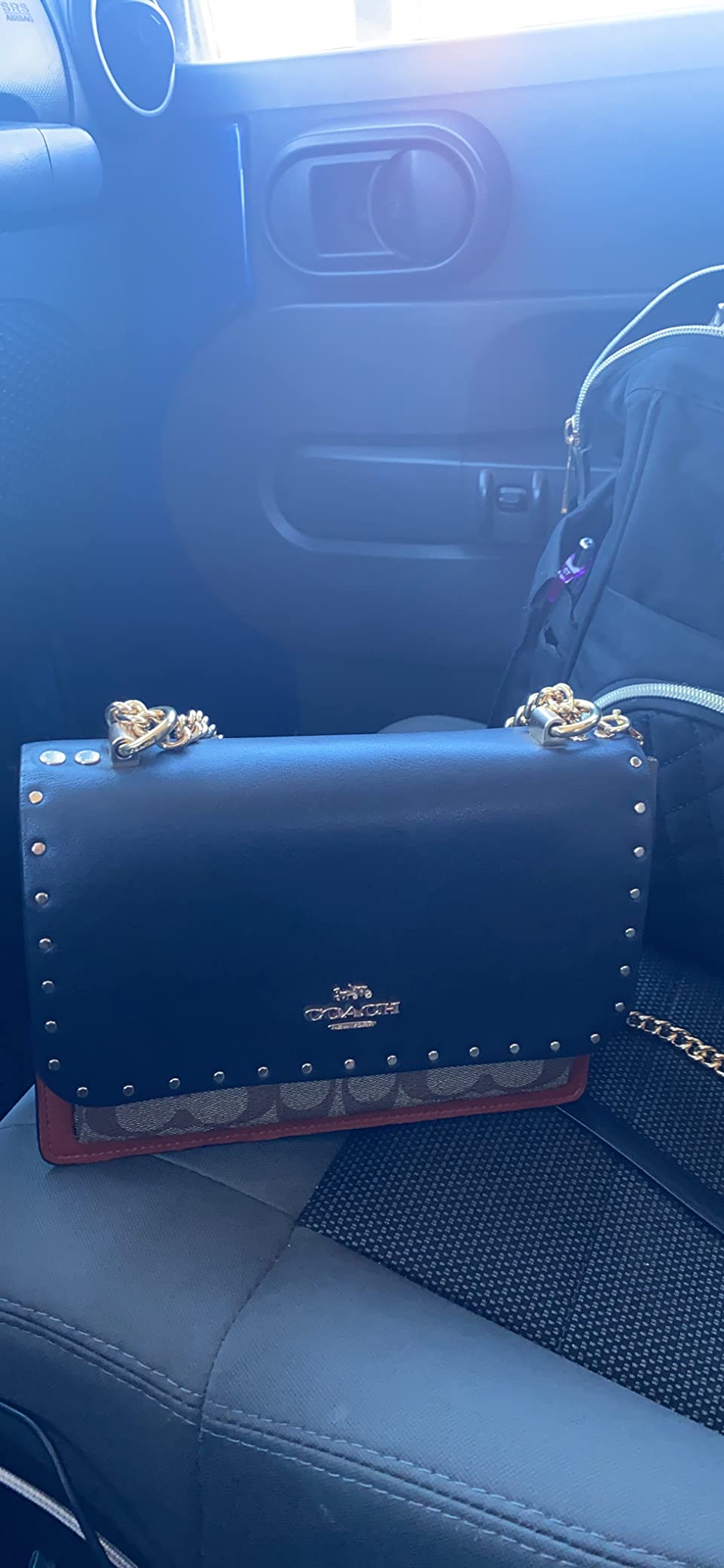 $35/mo - Finance COACH Klare Crossbody In Signature Canvas With Rivets ...