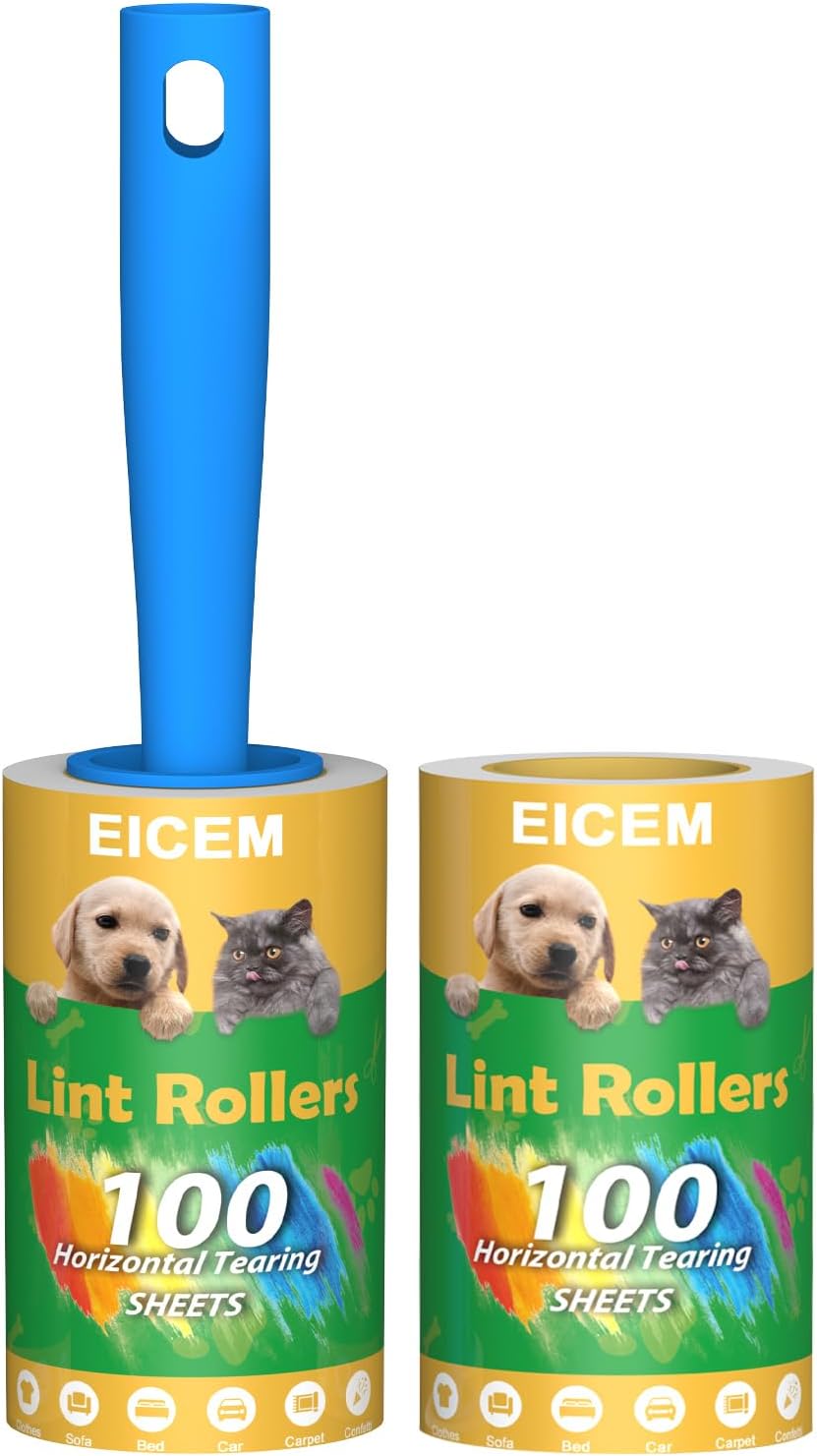 Amazon.com: Lint Rollers for Pet Hair Extra Sticky, 200 Sheets Mega Value Set Lint Roller with ...