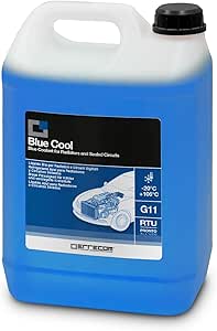 ERRECOM Blue Cool, Liquido Radiatore Blu -20°C/+106°C, antigelo G11 con Pacchetto inibitore Nap ...