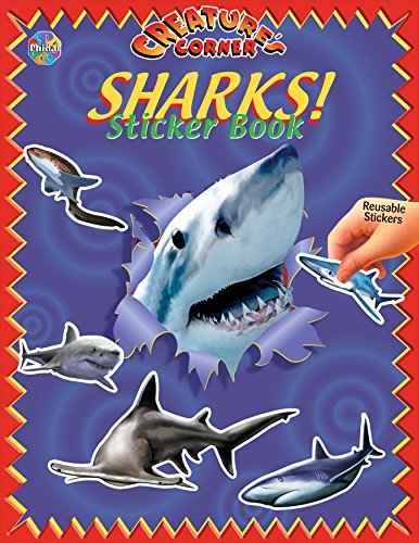 Amazon.com: Sharks! Sticker Book (reusable stickers): 9782764301210 ...