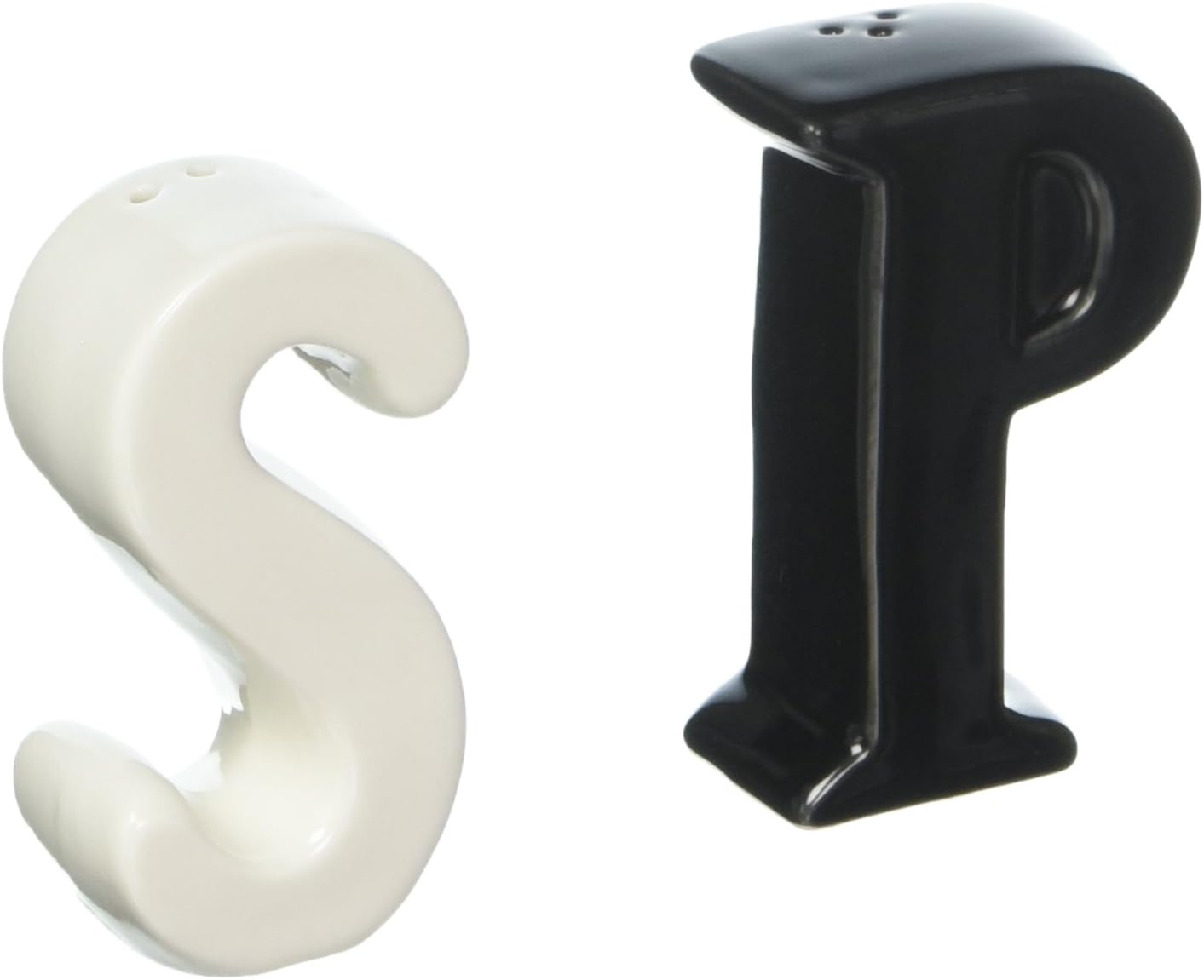 Amazon.com: Appletree Design Letter S and P Salt and Pepper Set, 3-Inch ...