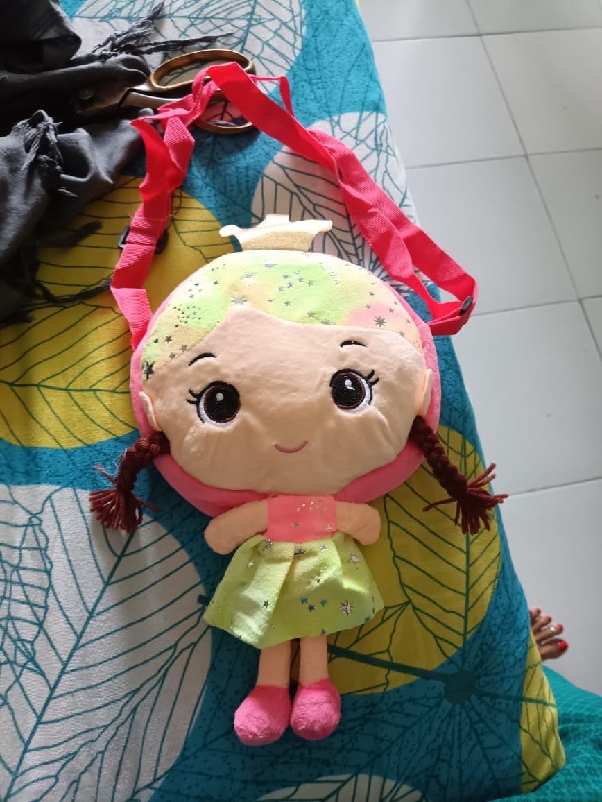 Buy Doll Shape Little Girls Purse Bag Toddler Crossbody Bag/Soft Plush ...