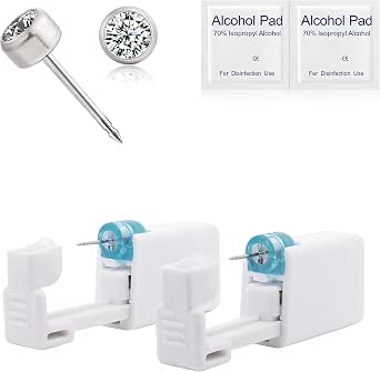 limerencia Ear Piercing Kit Titanium G23, Disposable Ear Piercing Gun ...