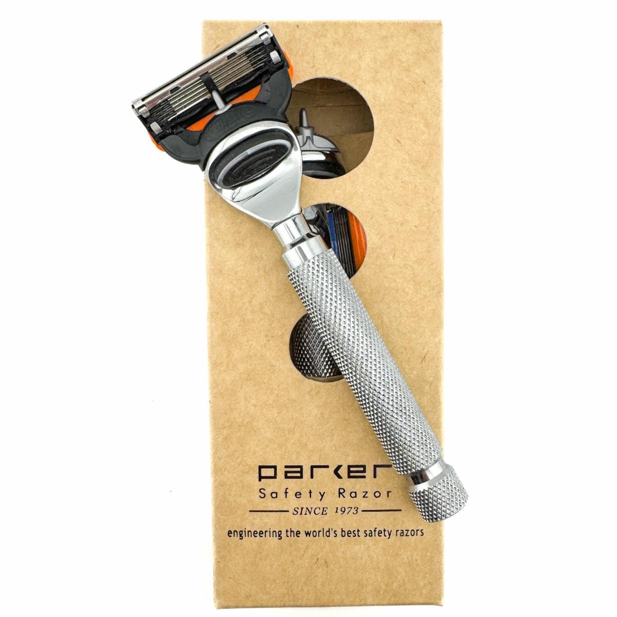 Amazon.com: Parker 5-Blade Razor Handle for Fusion Blades – Weighted ...