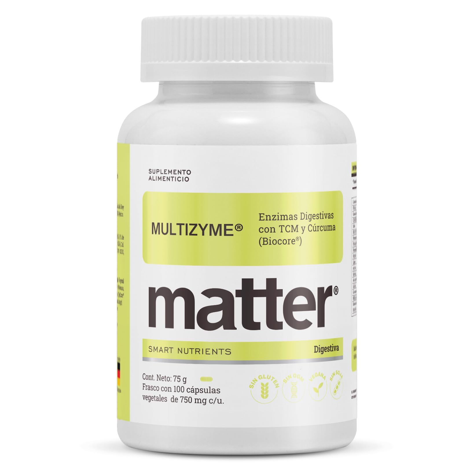 YOU MATTER SMART NUTRIENTS - Multizyme, Enzimas Digestivas con Cúrcuma ...