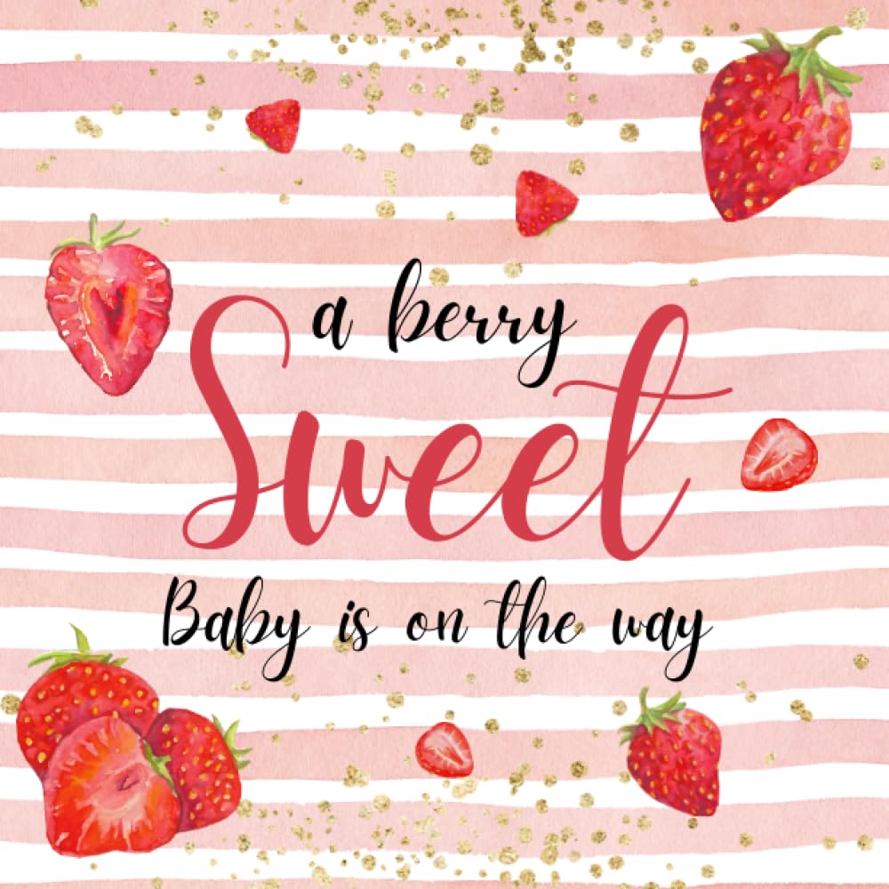 A Berry Sweet Baby Is On The Way: Cute Baby Shower Guest Book ...