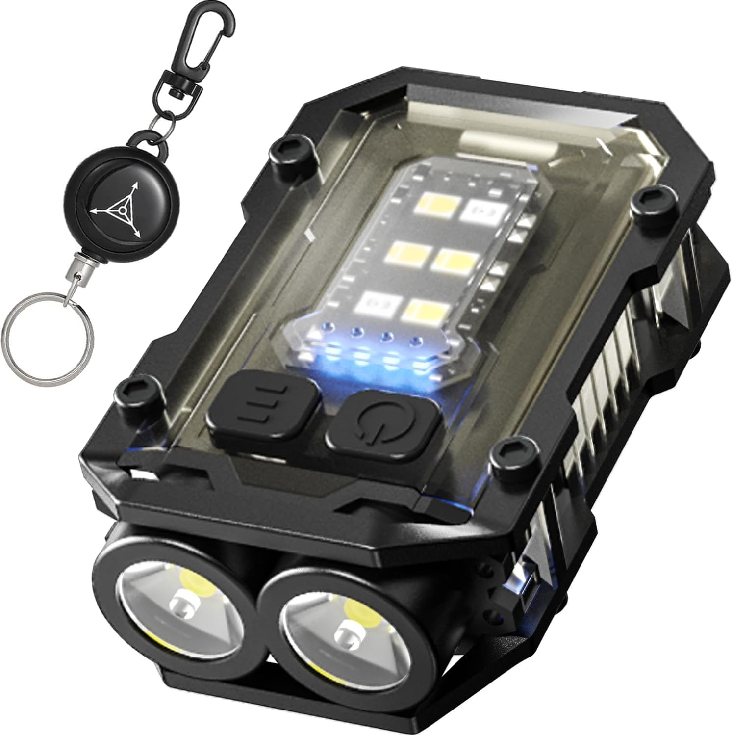 Clip-on Flashlight with Extendable Keychain, Compact Pocket Light for ...