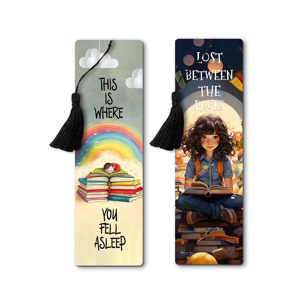 Lentikart 3D Lenticular Bookmark Set of 2 | 2 x 6.6 in with Tassel ...