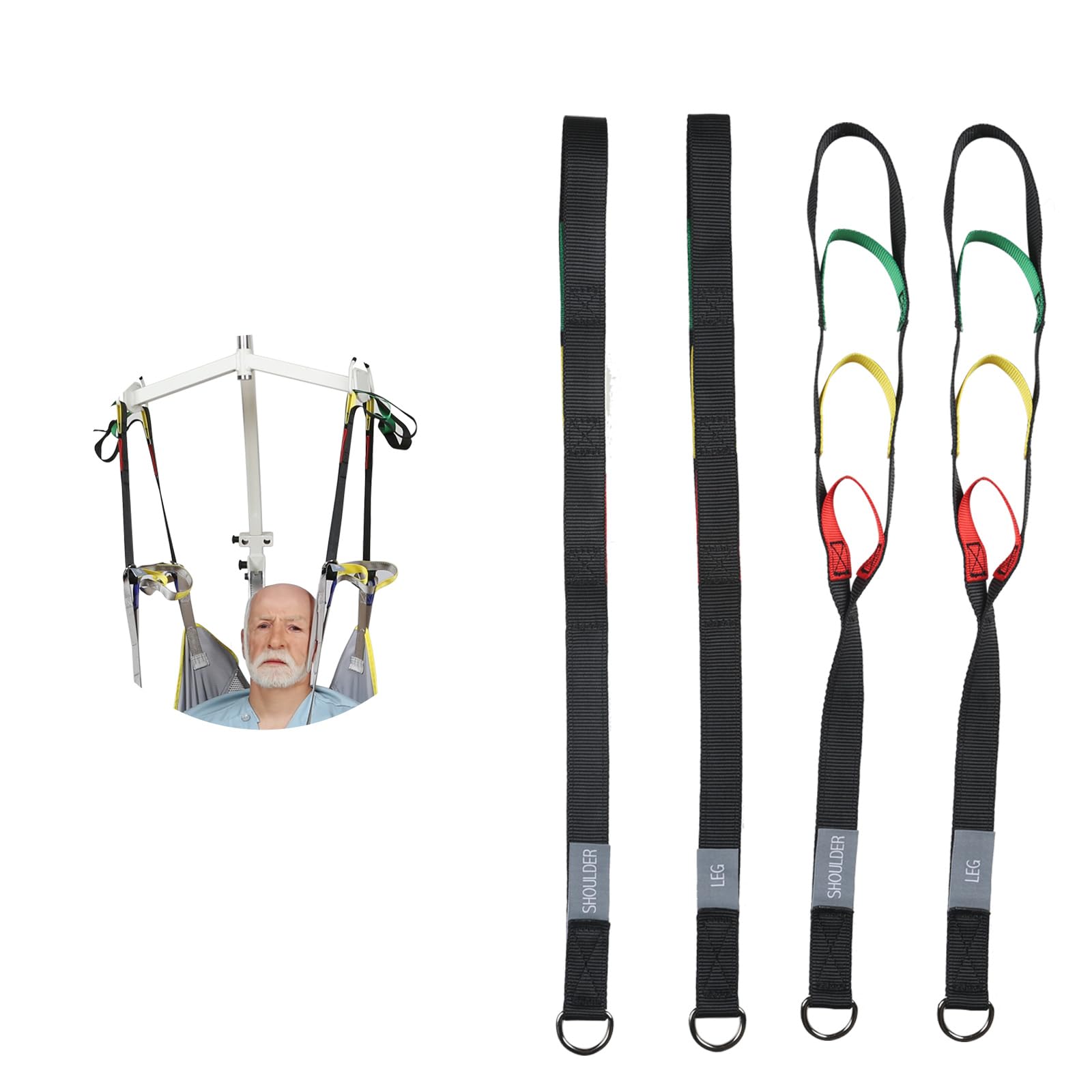 Amazon.com: EZ Assistive Patient Lift Sling Straps for Attaching Sling ...