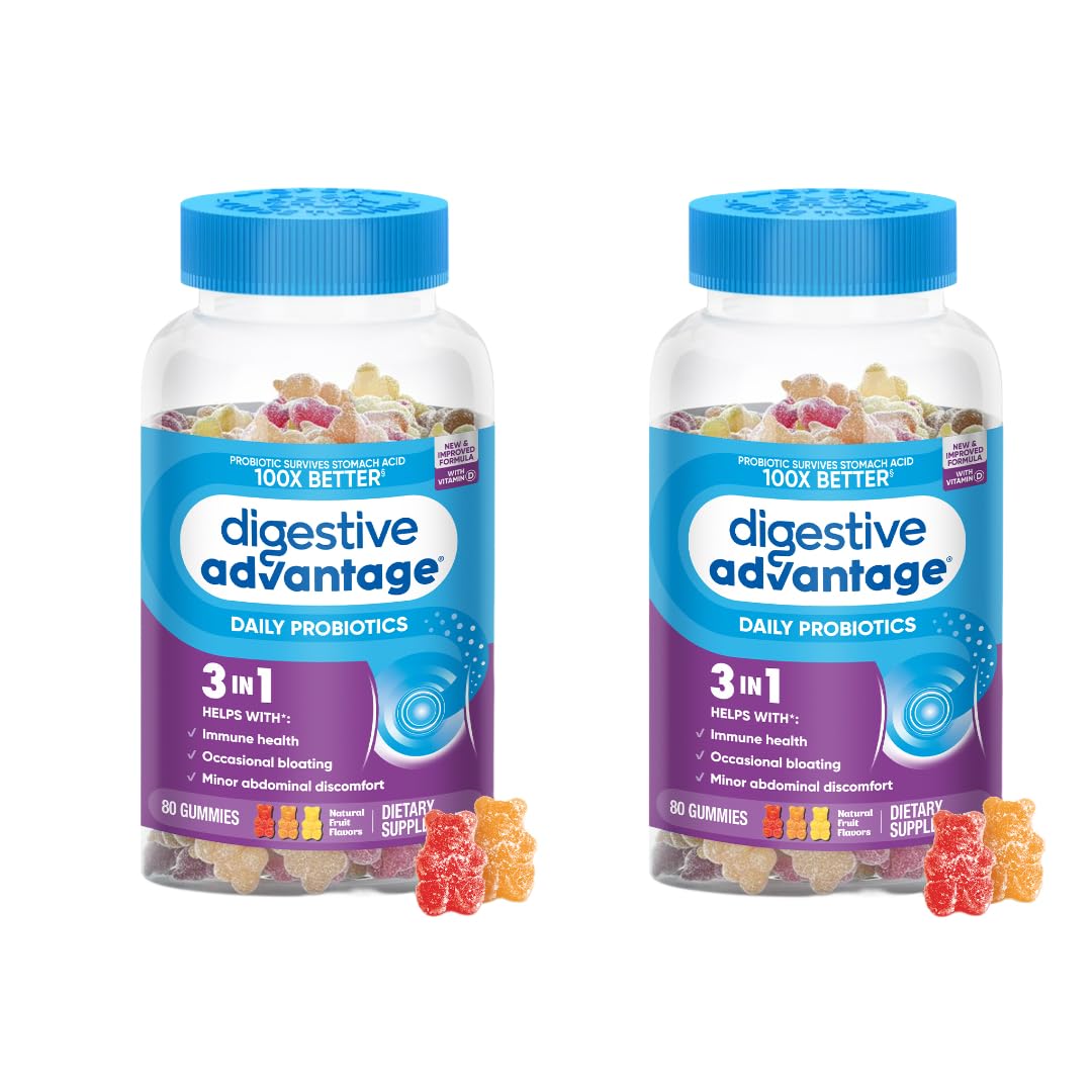New Digestive Advantage Daily Probiotic Gummies Natural Buy Digestive