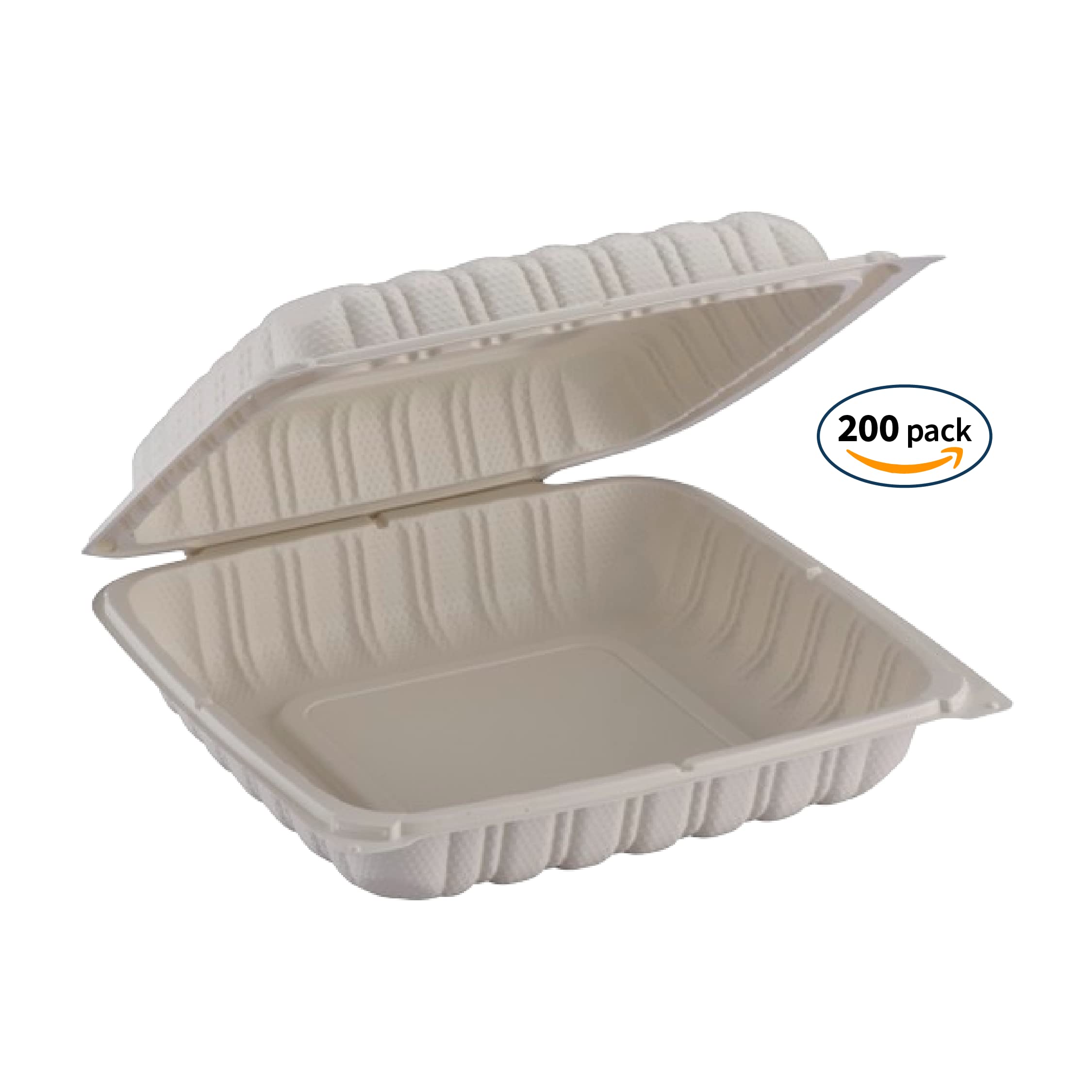 Snapklik.com : TIYA Clamshell Food Containers - White Bulk 150 Pack ...