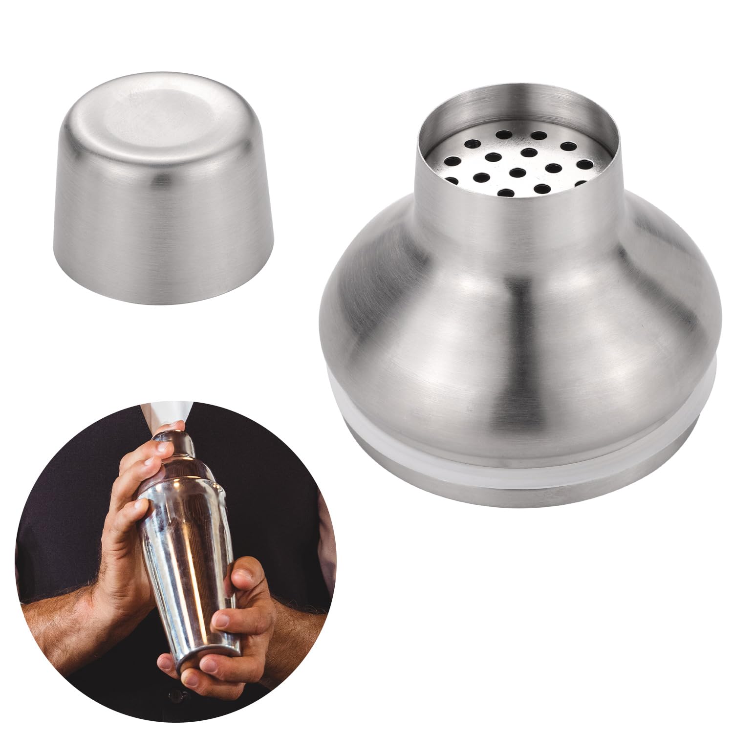 Shaker Lid for Yeti Rambler 20 oz, 3.15x3.15x3.54 Inch Stainless Steel ...