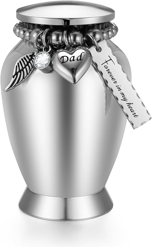 Amazon.com: Small Urns for Dad 2.85 Inch Small Keepsake Urns with Cross ...