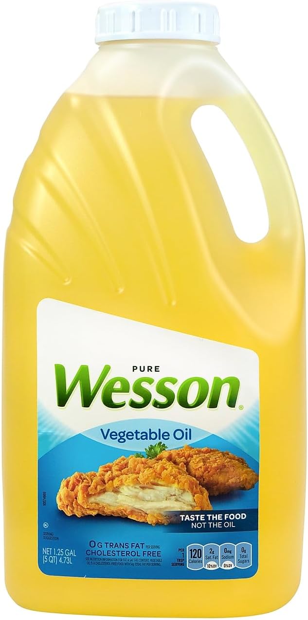 Amazon.com : Wesson Vegetable Oil(160 Fl Oz), 160 Fluid Ounce : Grocery ...