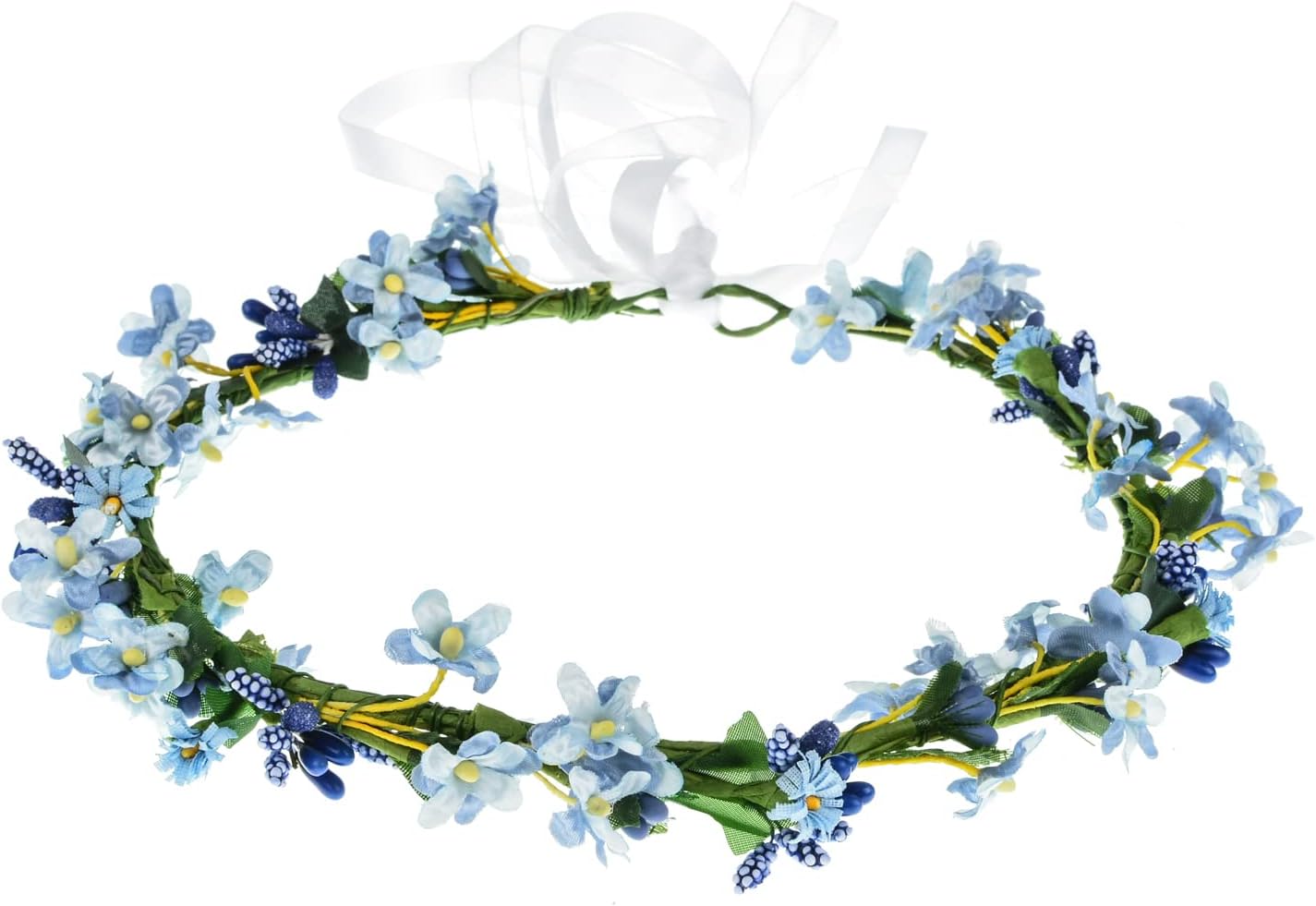 Amazon.com : Floral Fall Artificial Baby Breath Flower Halo Wedding ...