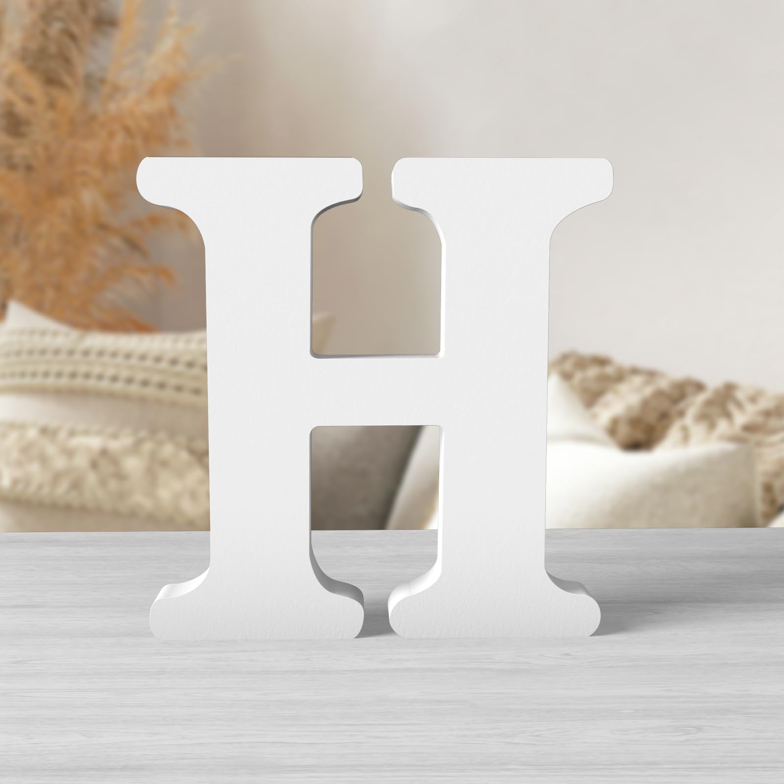 Amazon.com: Zaruatu 6 Inch White Wood Letters Unfinished Wood Letters ...