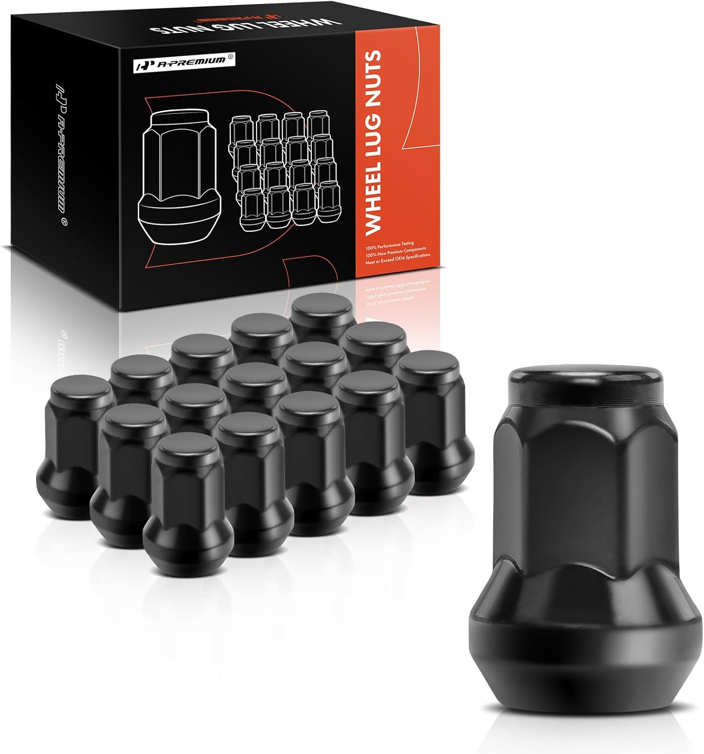 Amazon.com: A-Premium 16-PC 3/8"-24 Wheel Lug Nuts Compatible with ...