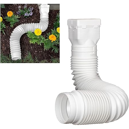 Flex-Drain 53127 Flexible Downspout Extension Adapter, 3 by 4 by 4-Inch ...