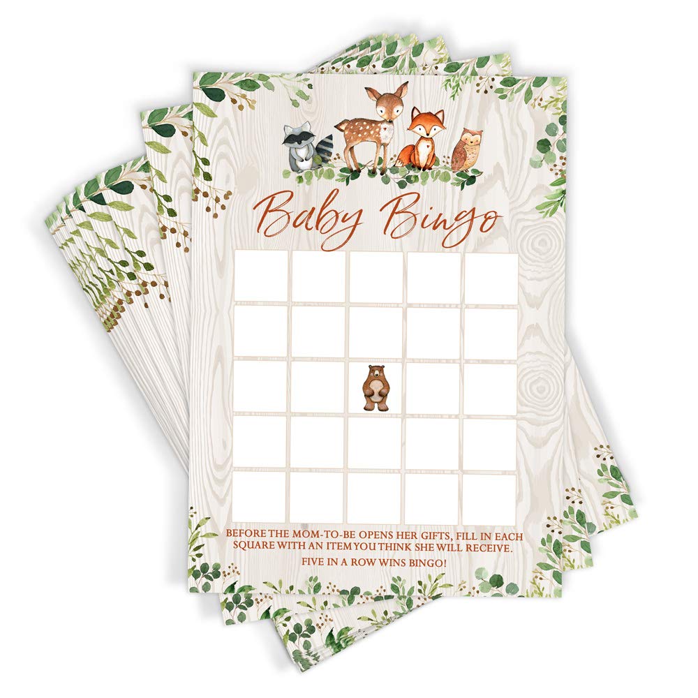 Free Printable Woodland Baby Shower Games 8 Fox Baby Shower Games Pack