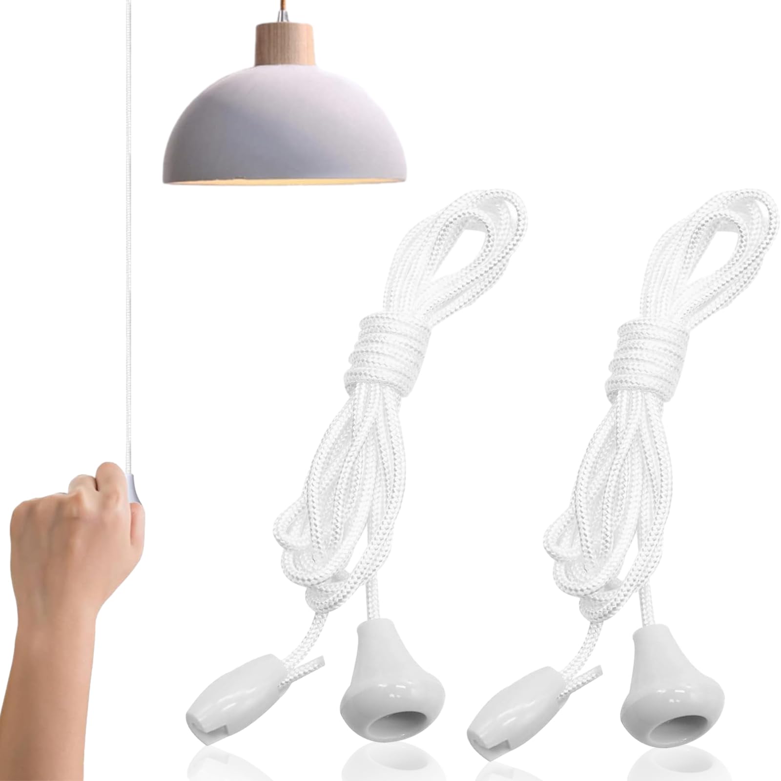 TuseRxln Replacement Pull Cord String Connector, 2pcs Nylon Light Cord ...