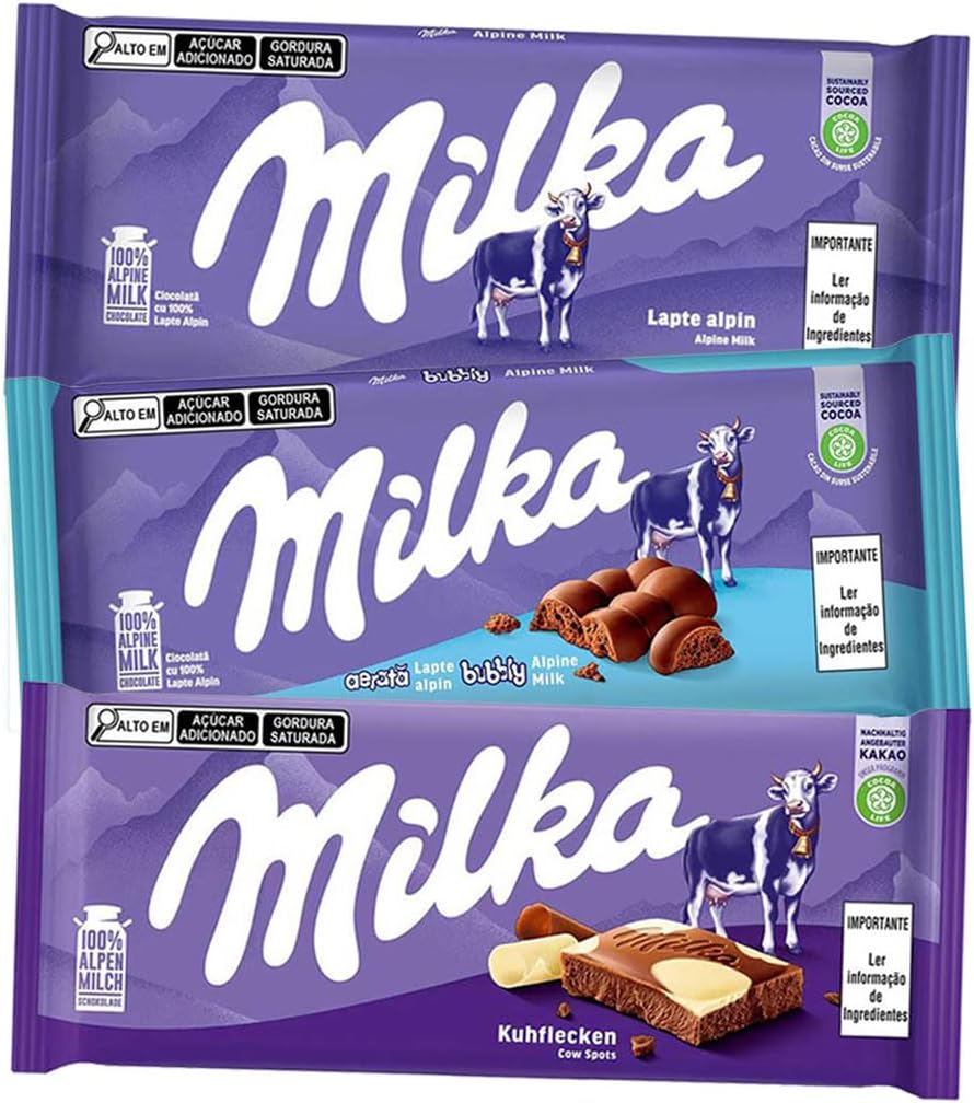 Kit 3 Tabletes Milka Sabores Tradicionais - Milka | Amazon.com.br