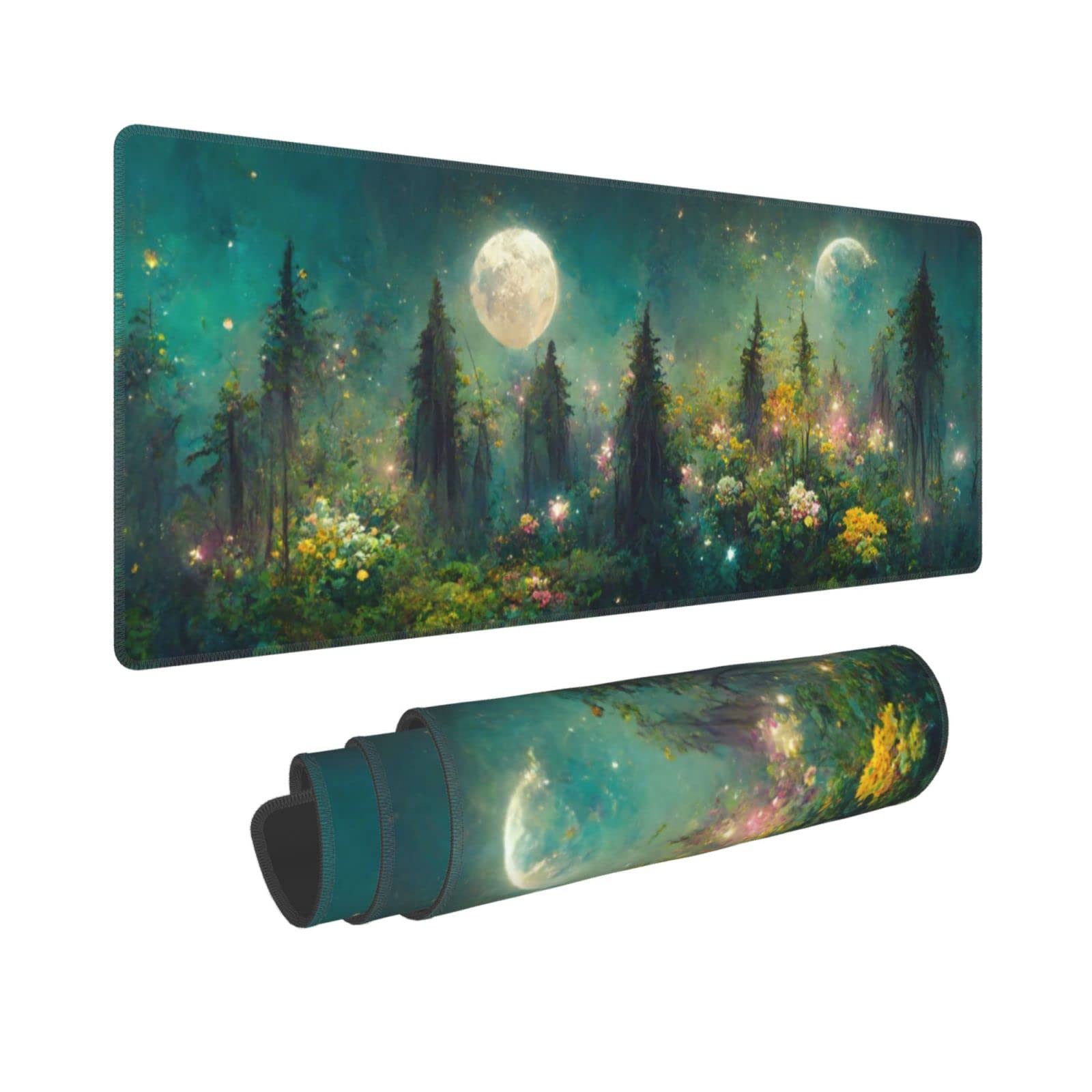 Amazon.com : Forest and Moon Gaming Mouse Pad XXL Large Desk Mat ...