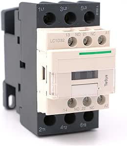 Amazon.com: JALYKA LC1D32Q7 AC Electric Magnetic Contactor 3P 3NO LC1 ...