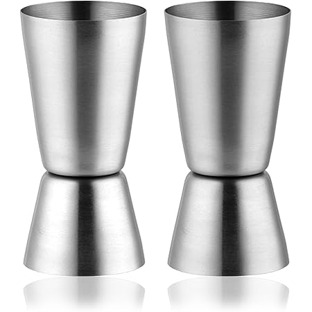 2 Pièces Cocktail Jigger, Doseur Cocktail 20/40 ml, Double Doseur à ...