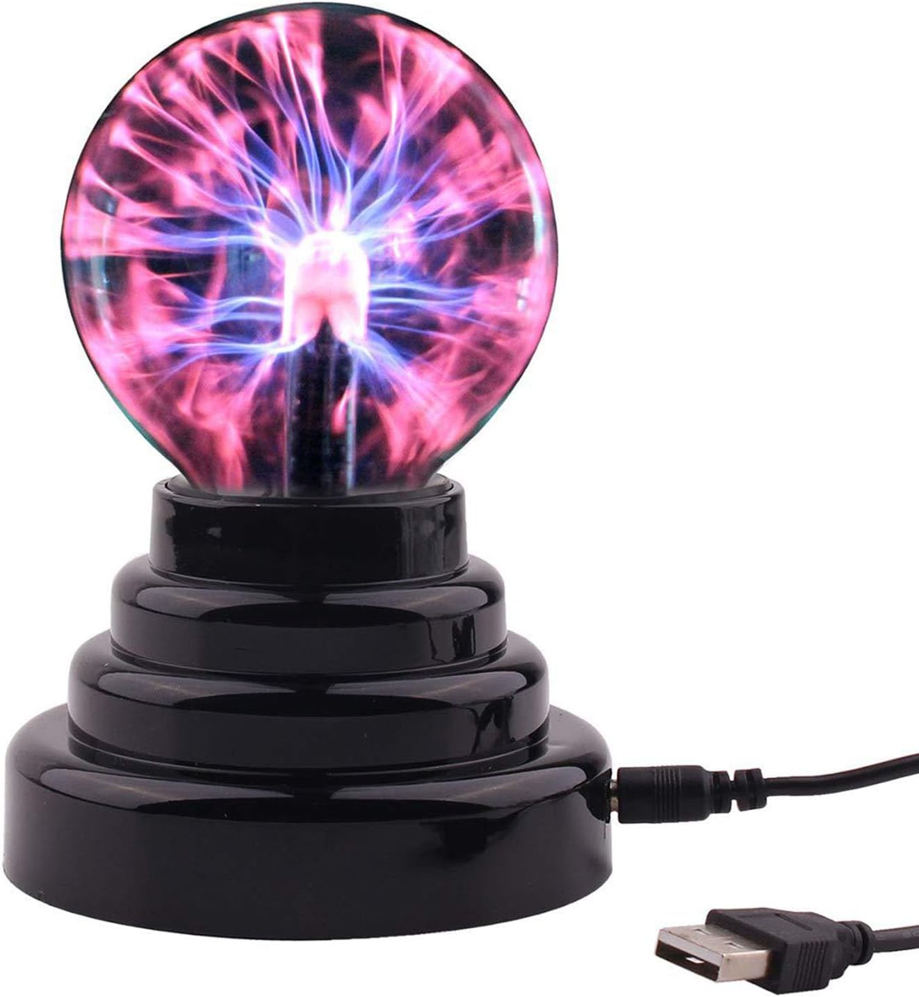 Yiluren Magic Plasma Ball 3 Inch Touch Sensitive Plasma Lamp Nebula ...