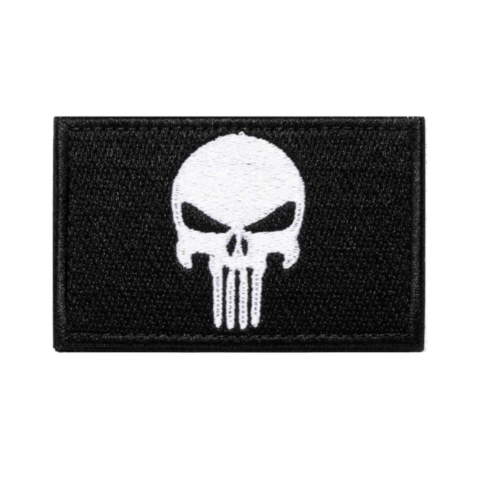 Amazon.com: Skull Patch Embroidered Tactical Morale Military Hook and ...